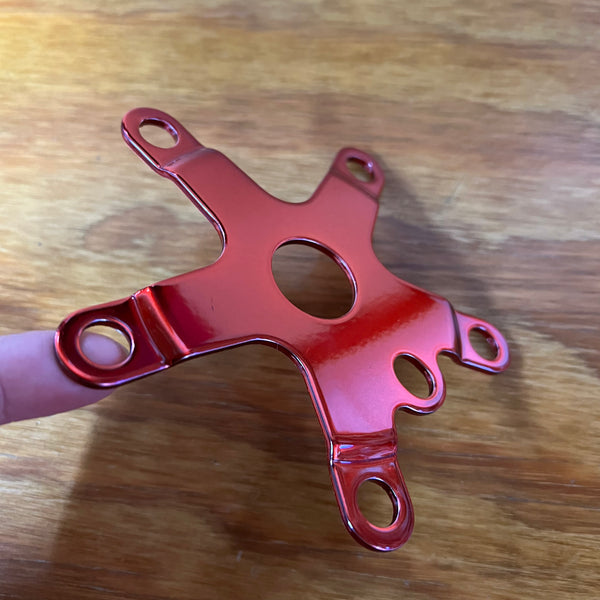 OLD SCHOOL RED BMX CHAINRING 110 BCD SPIDER STYLE FITS SUGINO SUNTOUR ...