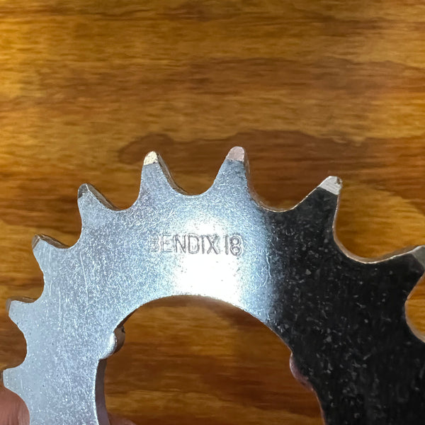 BENDIX COASTER BRAKE REAR BICYCLE SPROCKET 3 TAB COG 18 TOOTH VINTAGE ...