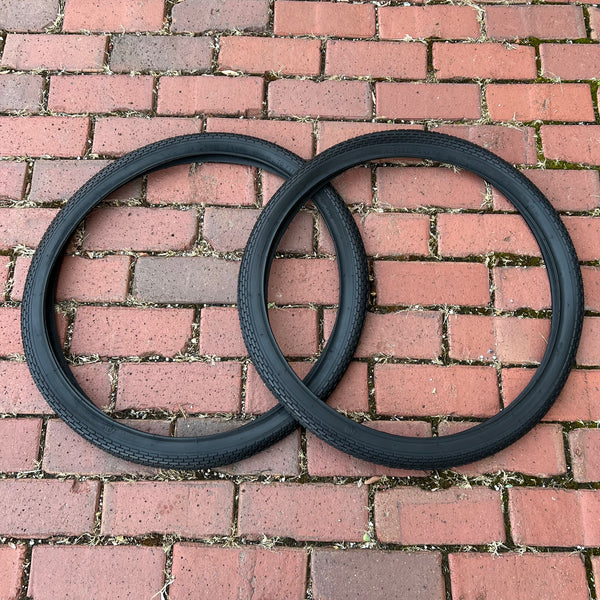 BICYCLE TIRES FIT SCHWINN 24 X 1 3 4 S 7 WHEELS FLEET STARLET BLACK WA