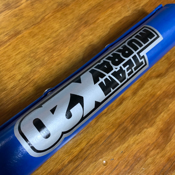 OLD SCHOOL TEAM MURRAY X20 BLUE TOP TUBE BMX BIKE PAD VINTAGE NOS ...