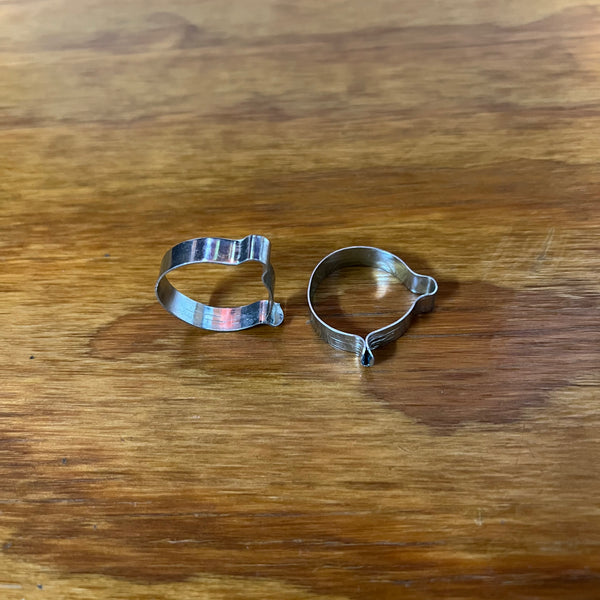 BRAKE CABLE CLAMPS FITS TEAM MONGOOSE OLD SCHOOL BMX SHOW CHROME 1" IN ...