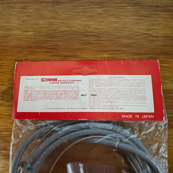 SCHWINN REAR BRAKE CABLE TO FIT WEINMANN RACING LEVERS NO 17580 VINTAG ...